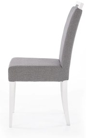 Jídelní židle Clarion, šedá / bílá