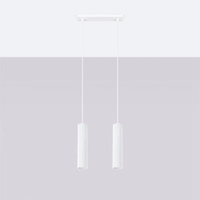 Sollux Lighting Závěsné svítidlo KARBON 2 bílé