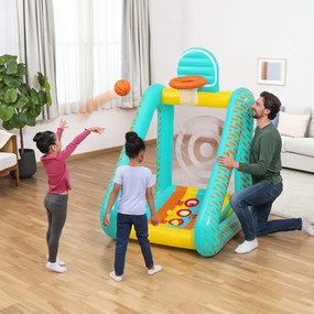 Nafukovací zahradní hra 3 v 1 – basketbal a střelba na cíl Bestway 52813