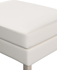 Potah na podnožku IKEA Karlstad barva béžová látka pletený vzor
