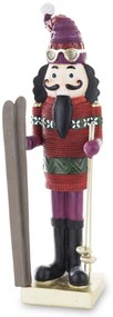 Vánoční figurka Louskáček s lyžemi 139563
