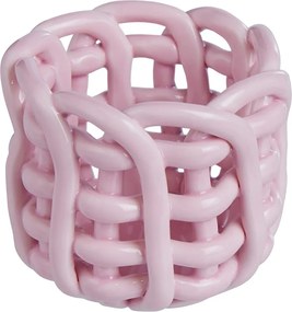 LITTLE CRAFT Svícen na čajovou svíčku 6 cm - sv.růžová