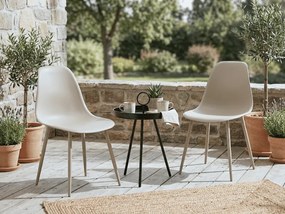 Zahradní set OSAKA SIRVON - 2 židle a kulatý stolek, šedohnědá
