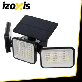 Solární lampa 180 LED se soumrakovým a pohybovým senzorem