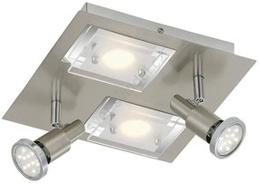 Briloner Briloner 2879-042 - LED Stropní svítidlo COMBINATA 2xGU10/3W + 2xLED/5W/230V BL0381