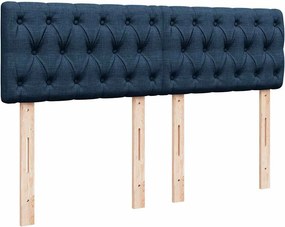 Box spring postel s matrací modrá 140x190 cm textil 3288196