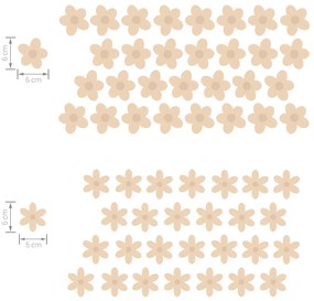 Samolepky na stěnu KVĚTINY oranžové