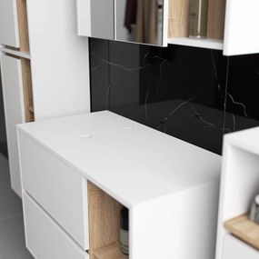 Závěsná skříňka pod umyvadlo VAMI s otvory 90 cm - výběr z 6 provedení