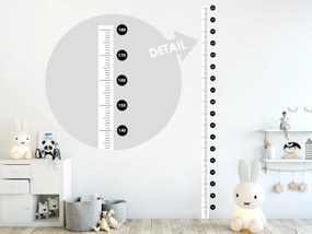 Jednoduchý dětský metr samolepka na zeď výška 160 cm