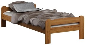 Dřevěná postel Ania 90x200 + rošt ZDARMA (Barva dřeva: Borovice)