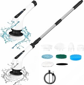 Verk Group Rotační mop elektrický čisticí kartáč 9 různých nástavců