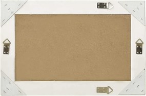 Nástěnné zrcadlo barokní styl 60 x 40 cm bílé 320328