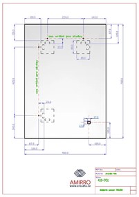 Zrcadlo do koupelny s LED osvětlením - 50 x 70 cm se senzorem - Ambiente