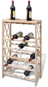 Stojan na víno na 25 lahví masivní jedlové dřevo,  241068 HangarStore.cz