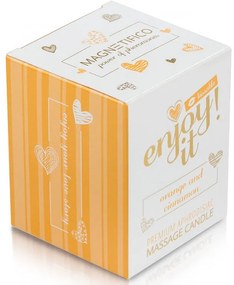 VALAVANI MAGNETIFICO – Enjoy it! masážní svíčka Orange & Cinnamon (Pomeranč a skořice), 70 g