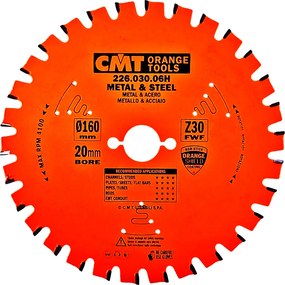 CMT Industrial Pilový kotouč na železo D160x2,0 d20 Z30 HM