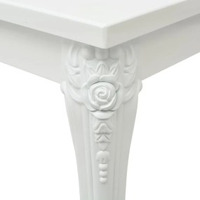 Konferenční stolek 80x80x42 cm vysoký lesk bílý - Default Title
