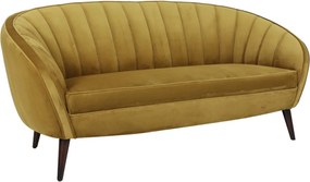 Okrová designová pohovka Almond ocher - 160*72*79cm