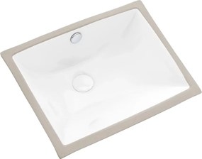 UPTrend Obdélníkové keramické umyvadlo pod pracovní desku TREMO TR4070, bílá lesk