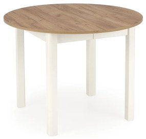 Rozkládací jídelní stůl RINGO řemeslný dub/bílý