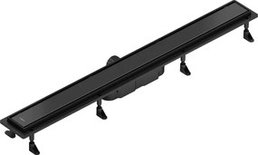Mexen Flat ABS, sprchový odtokový žlab 2v1 60 cm, černá matná, 1769060