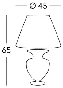 Kolarz 1417.71M.Mu - Stolní lampa ANFORA 1xE27/100W/230V 24K zlato