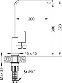 Alveus NB SET ALVEUS dřez s odkapem ROCK 30 + baterie AFRA G81 Beton