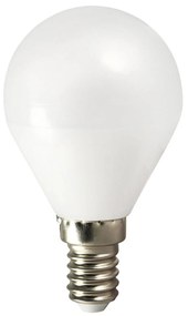 LED žárovka TEMA E14 5W kapka teplá bílá pro AC/DC