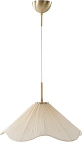 Krémové látkové závěsné svítidlo ø 50 cm Lunaria – Jotex