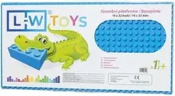 L-W Toys Podložka na stavění - JUNIOR 16x32 bodů modrá