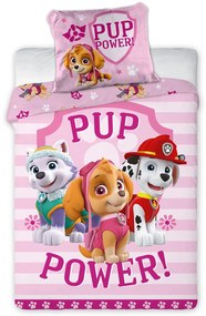 DĚTSKÉ BAVLNĚNÉ POVLEČENÍ PAW PATROL 100X135 CM, 1KS 40X60 CM VZOROVANÉ