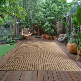 Ayyildiz, Kusový koberec Timber 1401 beige - na ven i na doma, 140x200, béžová, chodba / předsíň