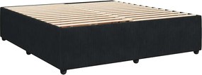 Box spring postel s matrací černá 180x200 cm samet 3287802
