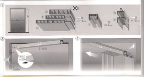 VIVALDI Shrnovací dveře prosklené Buk 100cm