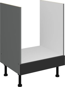 ARIA ab | dolní skříňka 60 D GAZ na vestavnou troubu | 60 cm | antracit/černá