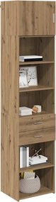 Vysoký bufet Artisanový dub 50 x 42,5 x 225 cm Kompozitní dřevo 3402816
