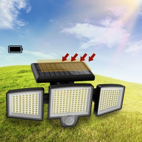 Bluegarden Bluegarden, LED solární lampa se senzorem pohybu 7W 6500K P60262, OGR-08398