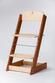 Lucas Wood Style rostoucí židle ALFA III - mahagon/přírodní
