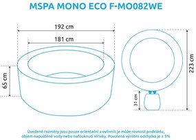 Marimex | Vířivý bazén MSPA Mono ECO F-MO082WE | 11400281