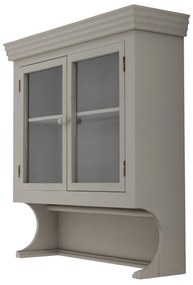 BLOOMINGVILLE Nástěnný kabinet PILU šedý