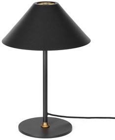 OnaDnes -20% Černá kovová stolní lampa Halo Design Hygge 35 cm