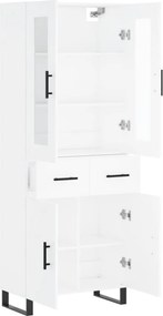 Skříň highboard bílá 69,5 x 34 x 180 cm kompozitní dřevo 3198553