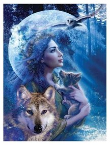 784568 NORIMPEX 5D Diamantová mozaika - Život s vlky