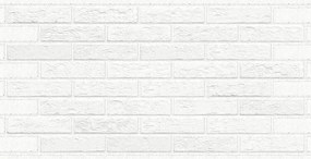 NMC Dekorační nástěnný panel PVC Brick Old White  0,35 mm, 98 x 48,5 cm