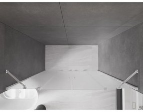 Mexen Velar Duo, posuvné sprchové dveře do otvoru 170 cm, 8mm sklo námraza, chromová, 871-170-000-32-01