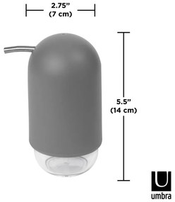 Šedý plastový dávkovač mýdla 230 ml Touch – Umbra