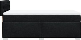 Box spring postel s matrací černá 100 x 200 cm textil 3285808