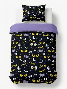 Sinsay - Sada ložního prádla s halloweenským motivem - černá