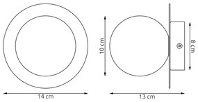 Nástěnné svítidlo AMERICANA 1xG9/8W/230V béžová