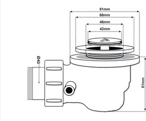 BPS-koupelny Obdélníkový sprchový kout HYD-OK103A 100x80 černý/transparent + vanička HYD-OSV-SXL03C černá